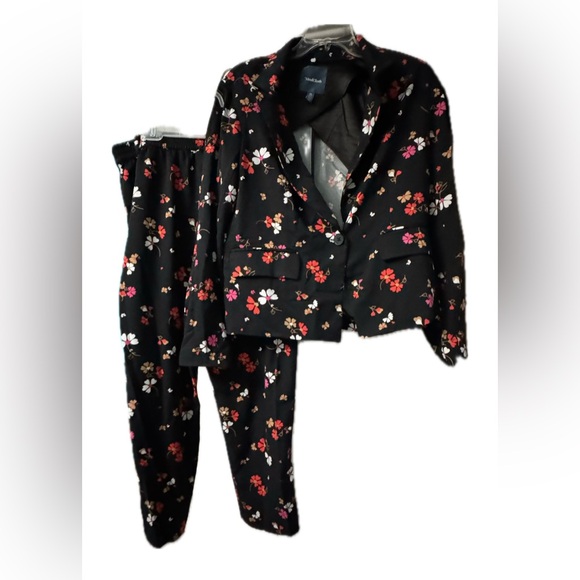 Modcloth | Pants & Jumpsuits | Modcloth Floral Cropped Pant Suit | Poshmark
